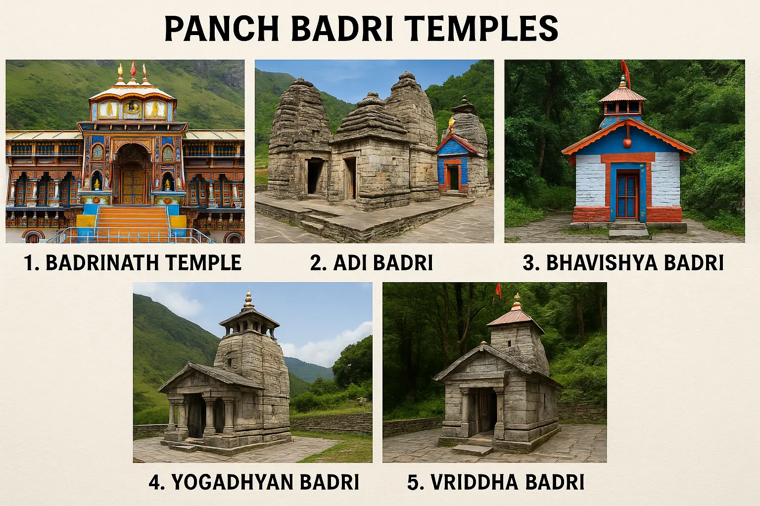 Panch Badri Temples in Uttarakhand - 2026 A Complete Guide